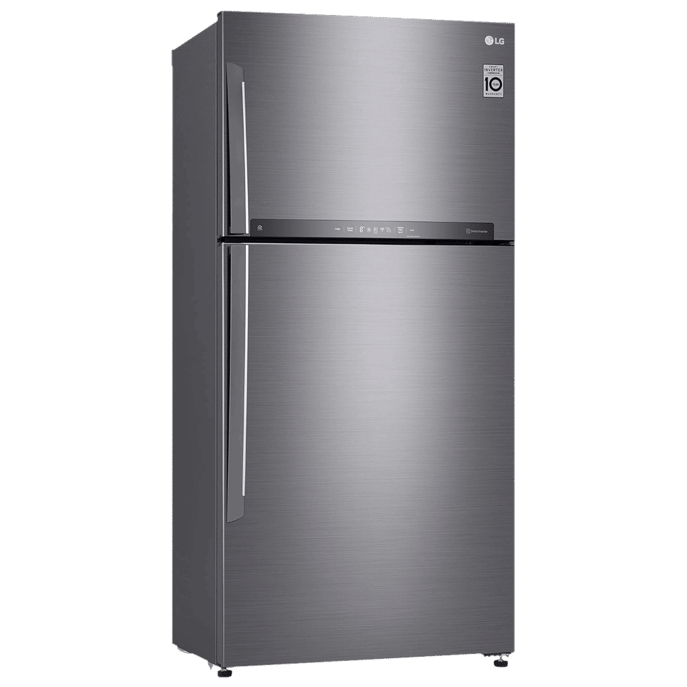 Buy LG 592 Litres 1 Star Frost Free Double Door Refrigerator with Smart Inverter Compressor (GR ...